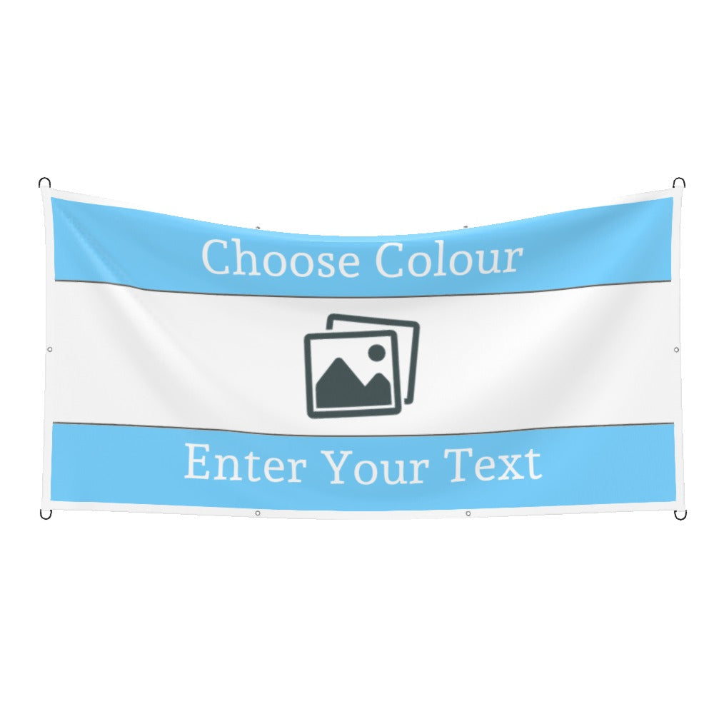 Custom Football Flag Personalised Horizontal Stripes – Flags FC