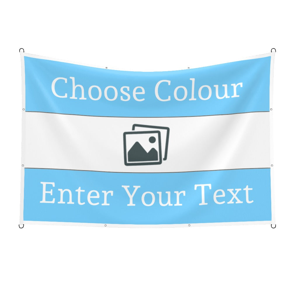Custom Football Flag Personalised Horizontal Stripes – Flags FC